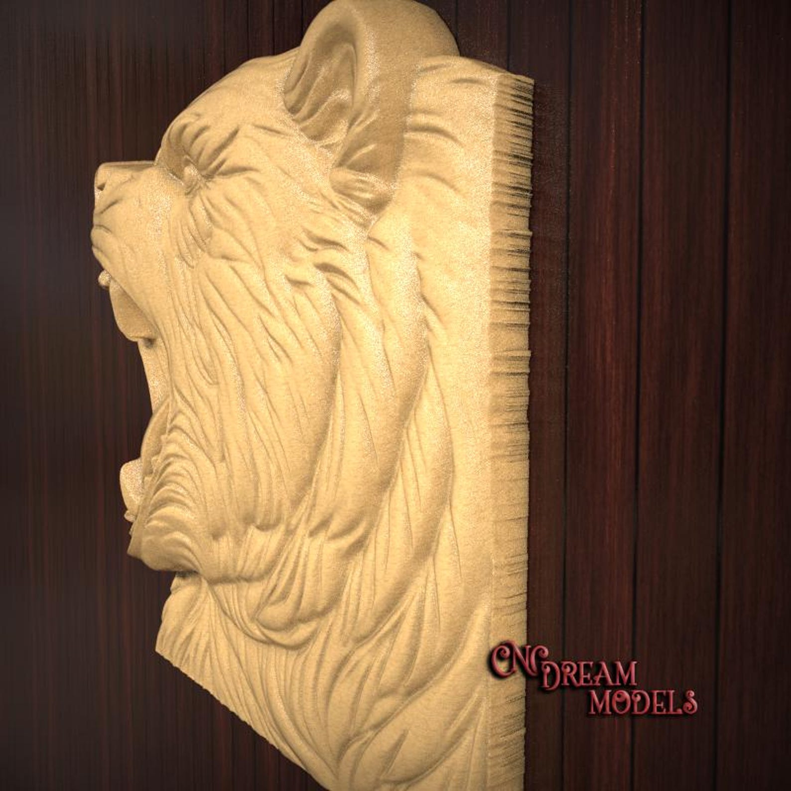 Roaring Bear 3D Relief STL File for CNC Router Carving or 3D Resin ...