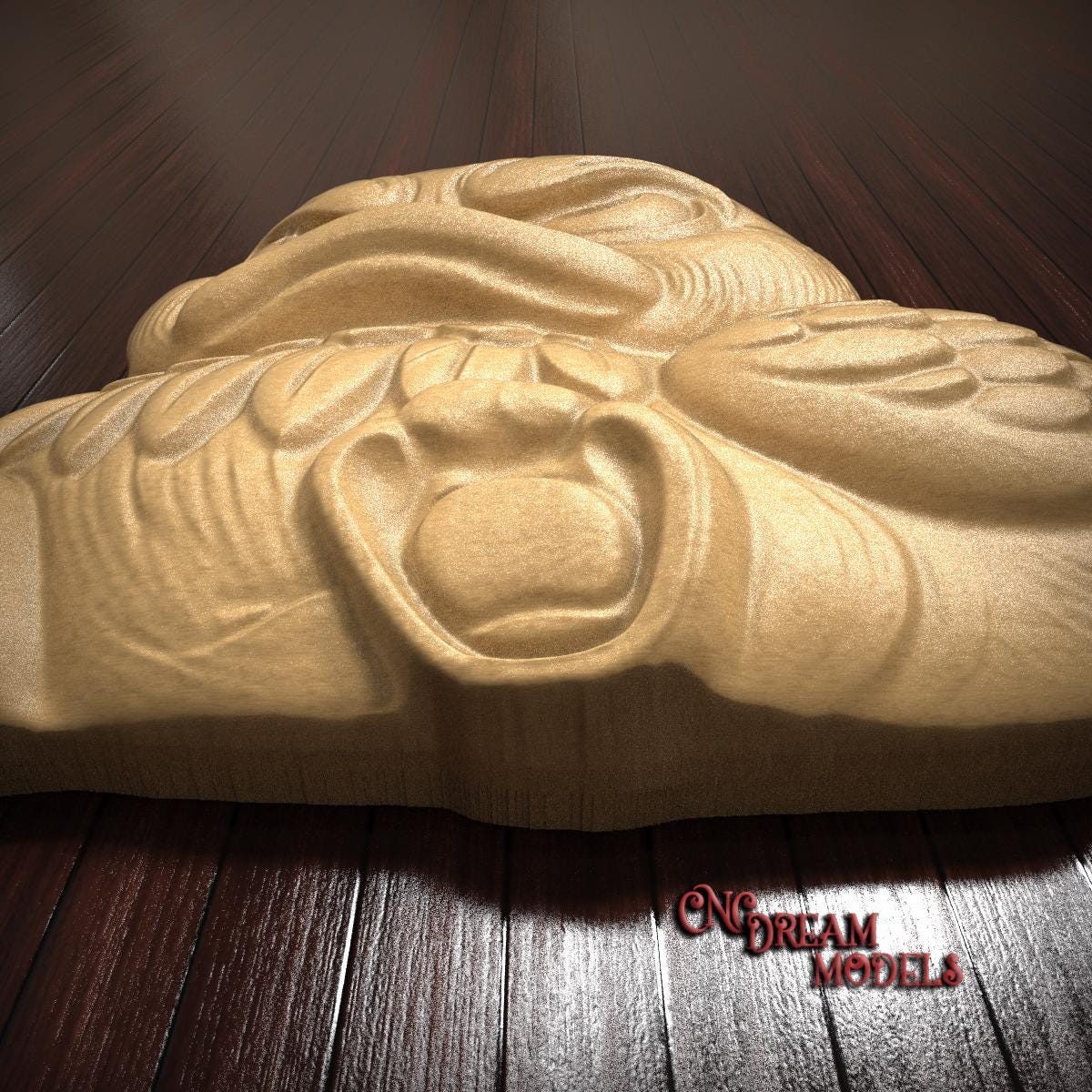 Chubby Grumpy Duck 3D STL Relief File for CNC Router Carving or 3D ...
