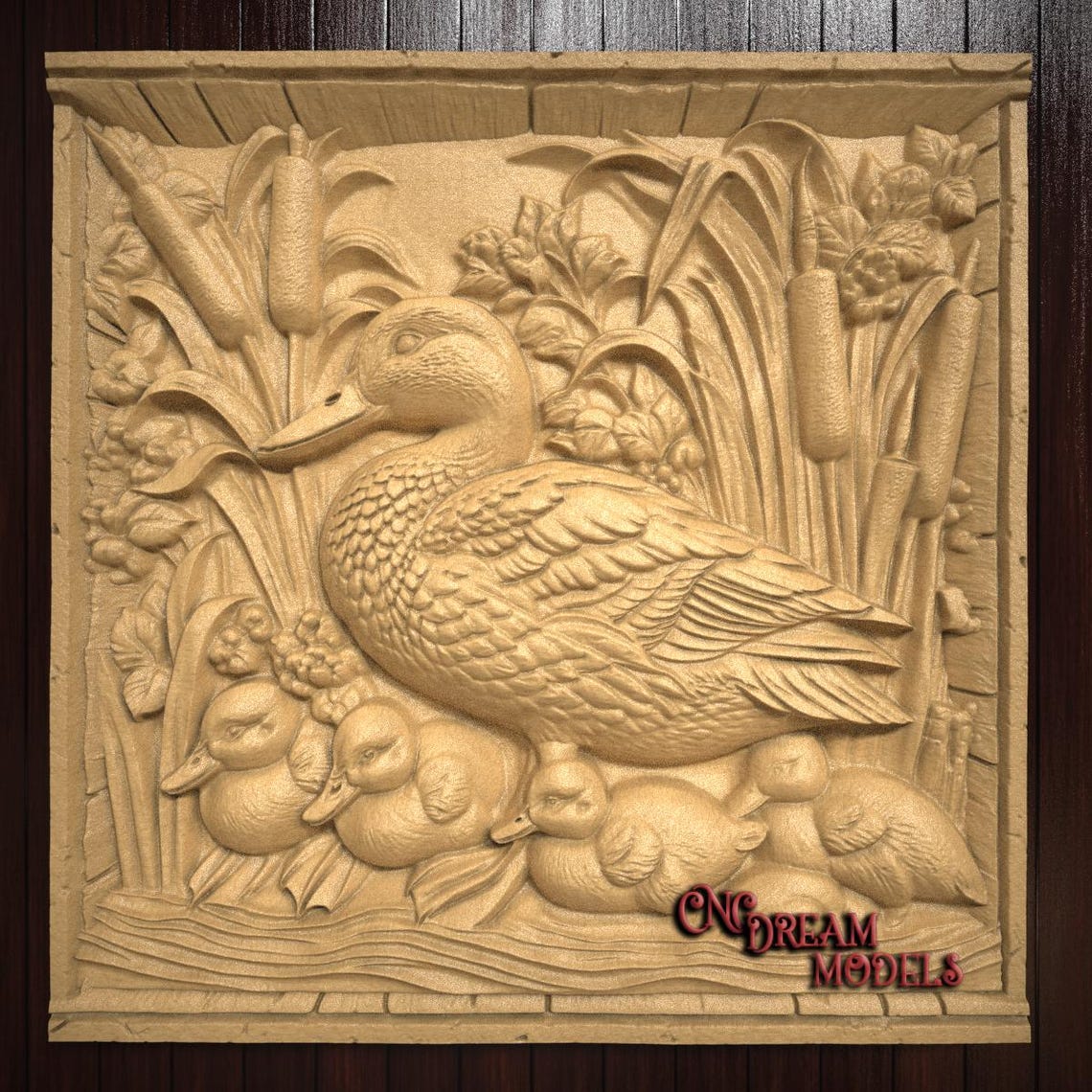 Duck and Ducklings, 3D CNC Router Carving File | STL File for Cnc ...