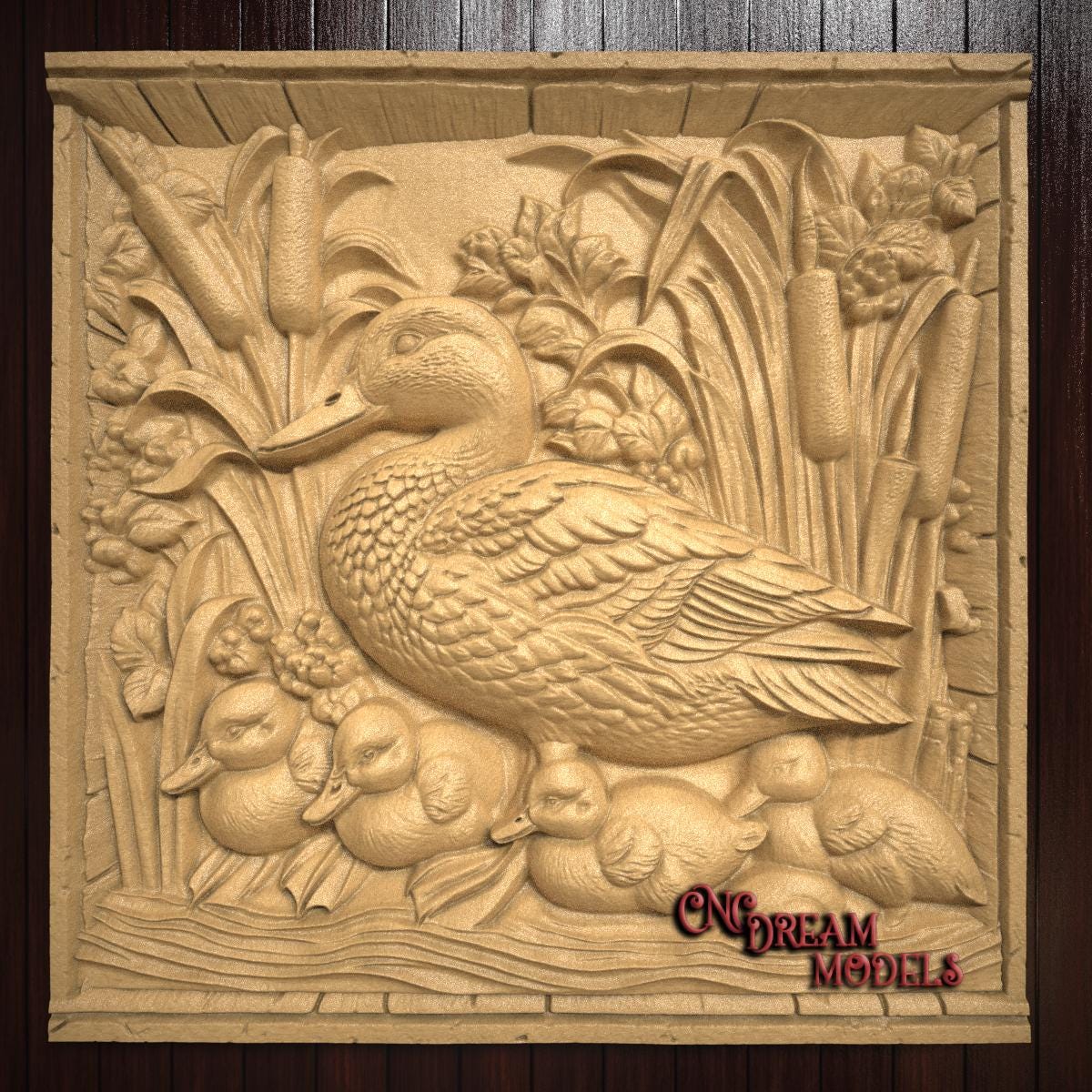 Duck and Ducklings, 3D CNC Router Carving File | STL File for Cnc ...