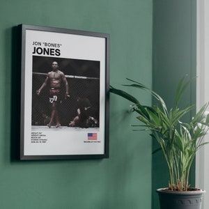 Jon Jones Poster, UFC Poster, Poster Ideas, Fighter Poster, Athlete ...
