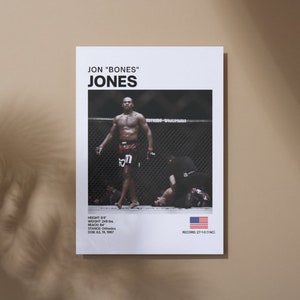 Jon Jones Poster, UFC Poster, Poster Ideas, Fighter Poster, Athlete ...