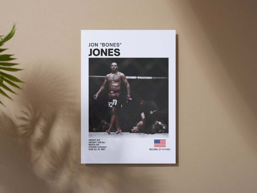 Jon Jones Poster, UFC Poster, Poster Ideas, Fighter Poster, Athlete ...