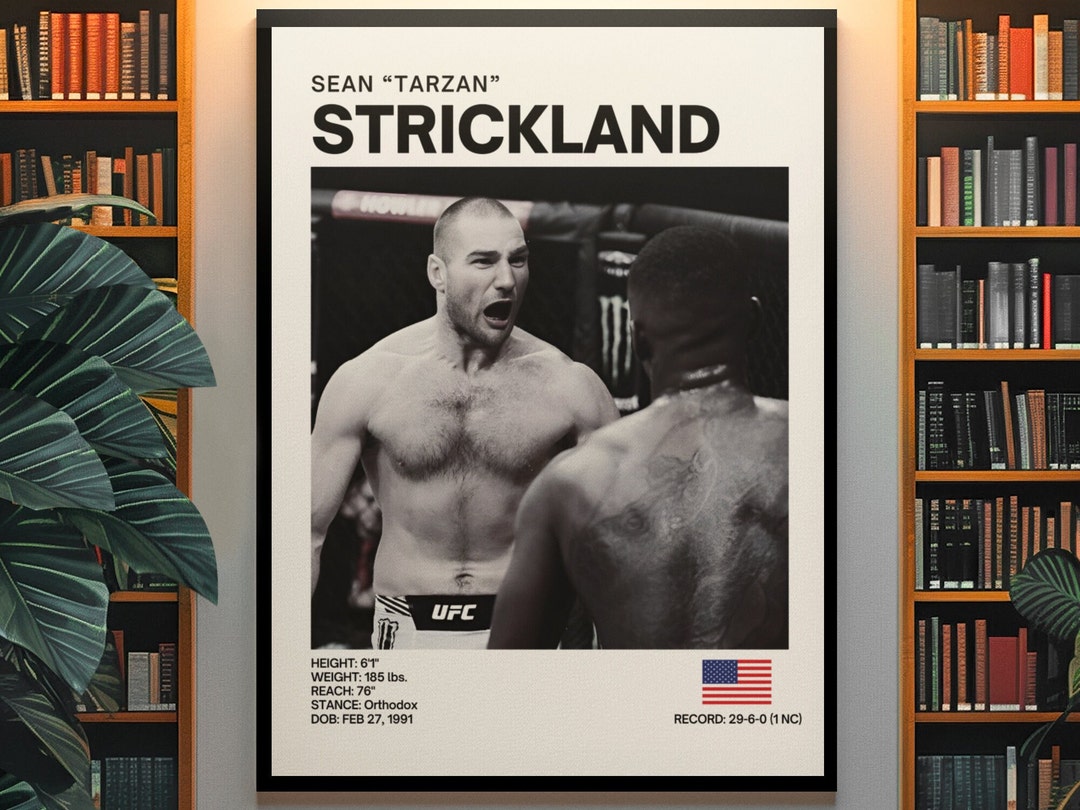 Sean Strickland, Poster, UFC Poster, Poster Ideas, Fighter Poster ...
