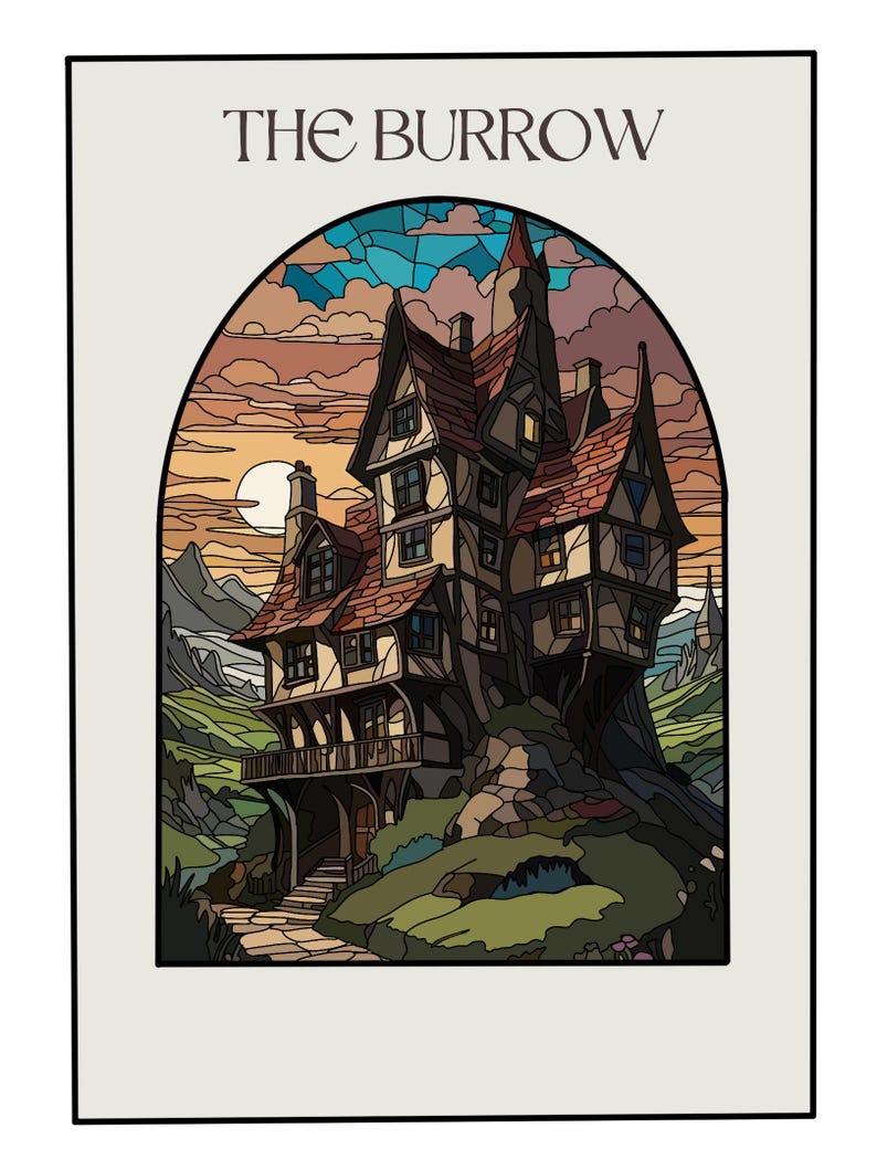 Harry Potter Digital Poster Prints | Hogwarts, Hogsmeade & Magical ...