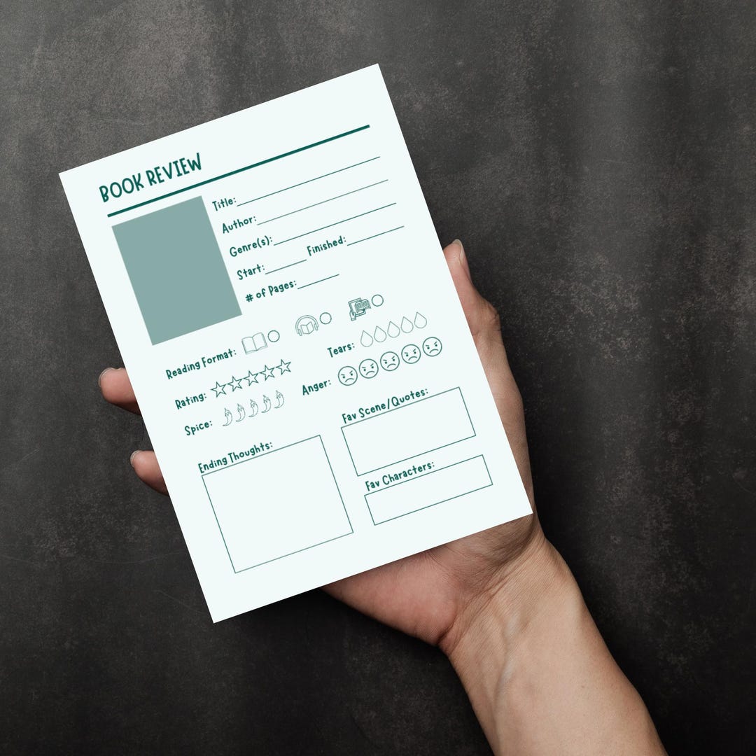Editable Reading Tracker Template | Digital Book Log | Printable ...