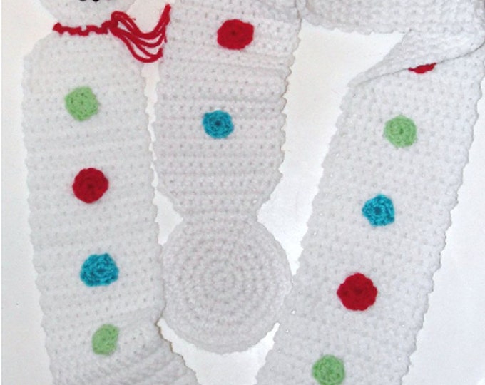 Crochet Pattern for Long Snowman Scarf - Etsy