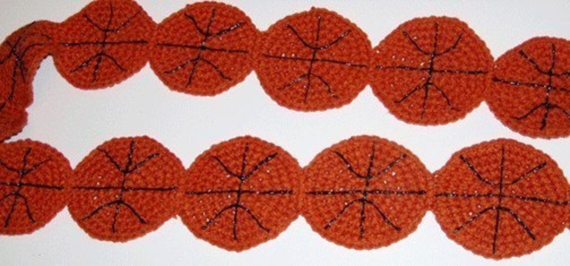 Crochet Pattern for Basketball Scarf - Etsy