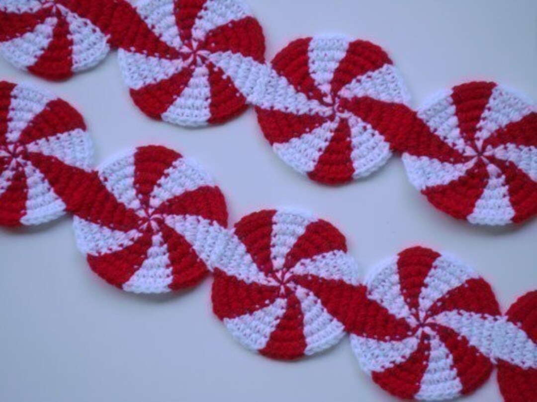Crochet Pattern for Peppermint Candy Swirl Scarf Pdf - Etsy