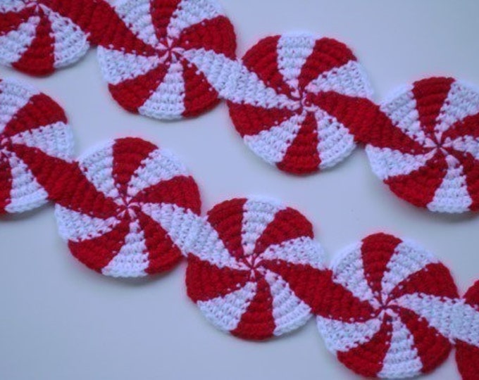 Crochet Pattern for Peppermint Candy Swirl Scarf Pdf - Etsy