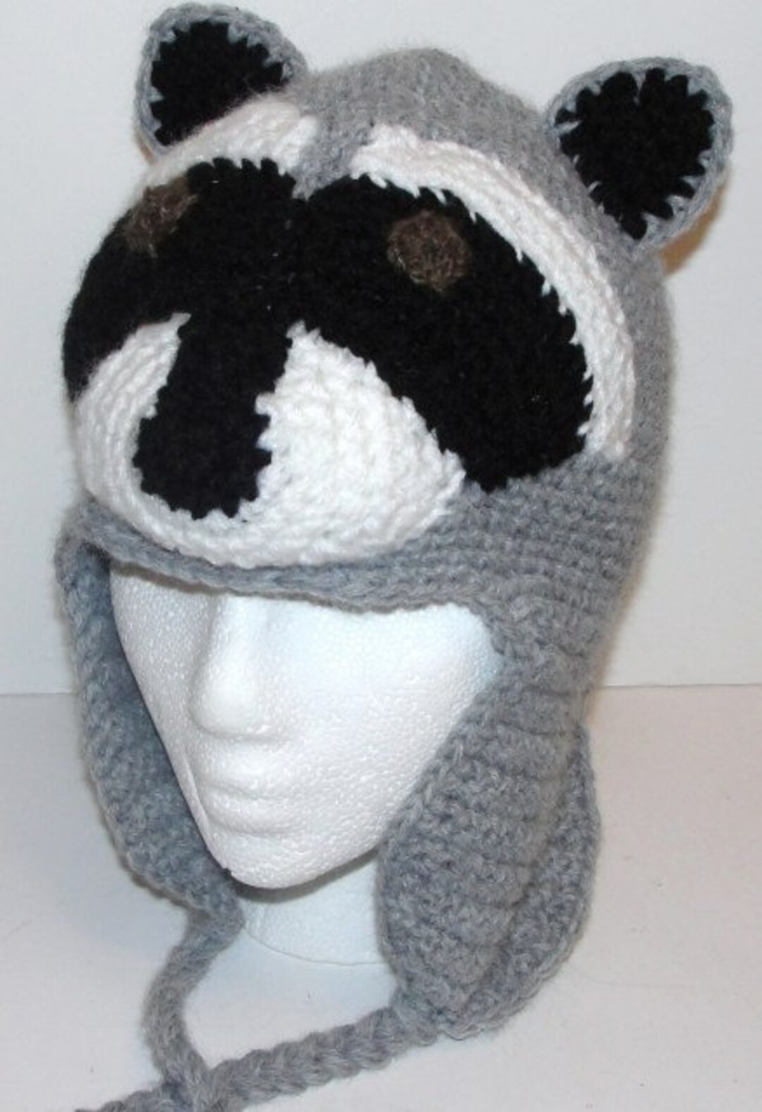 Crochet Pattern for Raccoon Critter Hat Pdf - Etsy