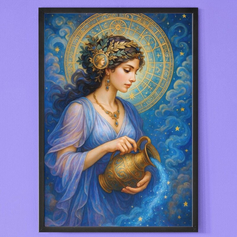 Aquarius Goddess Poster - Etsy