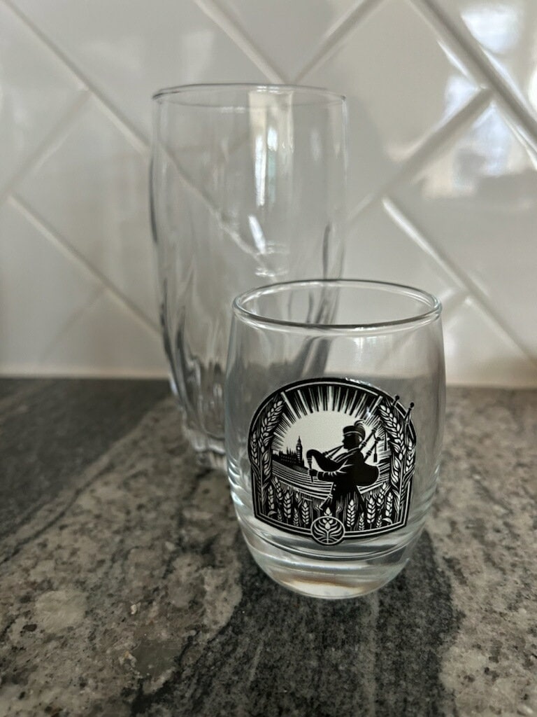 Wee Dram Bagpiper Whiskey Glass 4: Father's Day, Scotch, Irish Whisky ...