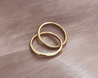 Interlocking Gold Ring - Etsy