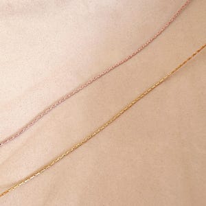 Dainty Pink Rose Gold Ombre Necklace, Warm-toned Elegant Beaded ...