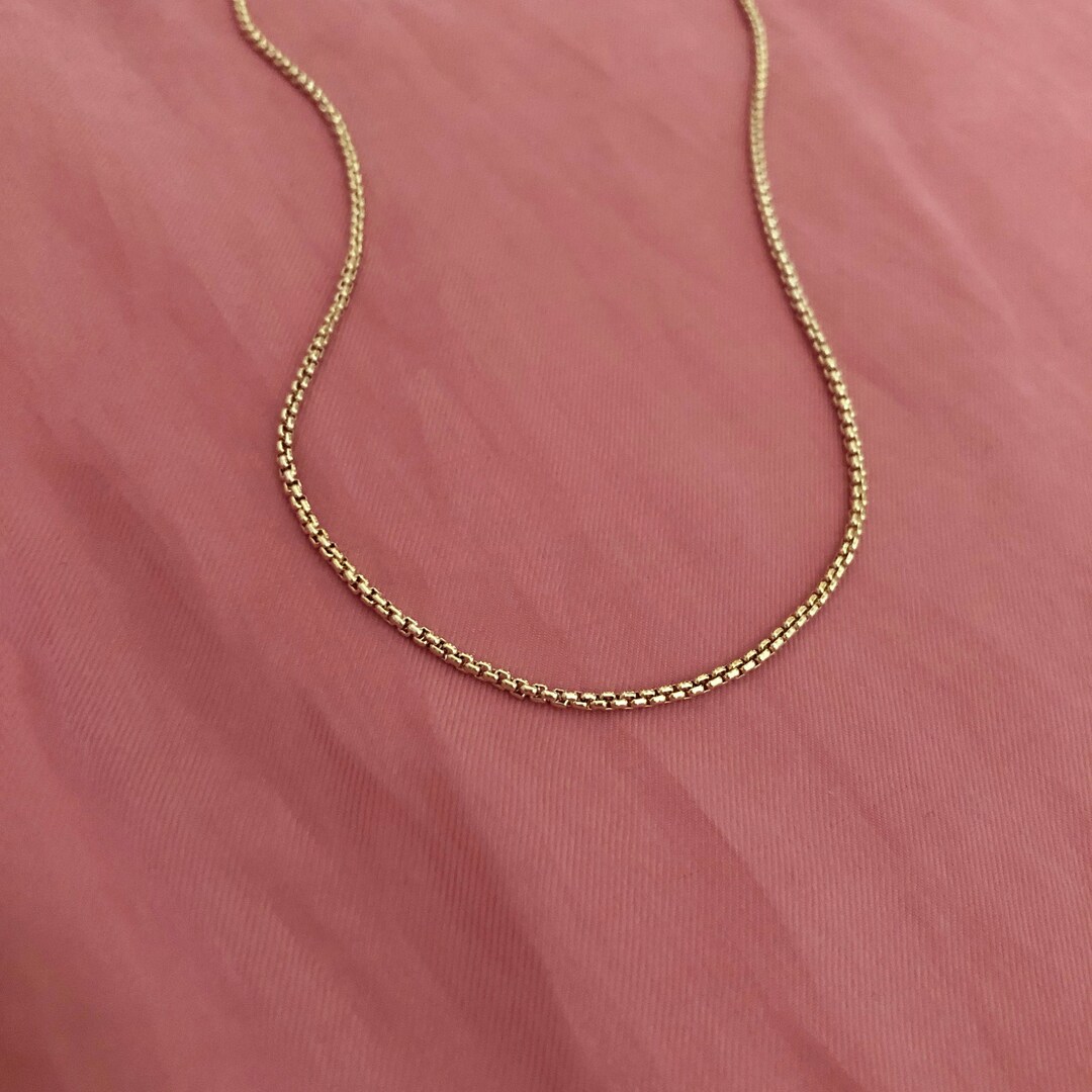 Tube Gold Chain Necklace Classic Textured Rope Thick - Etsy