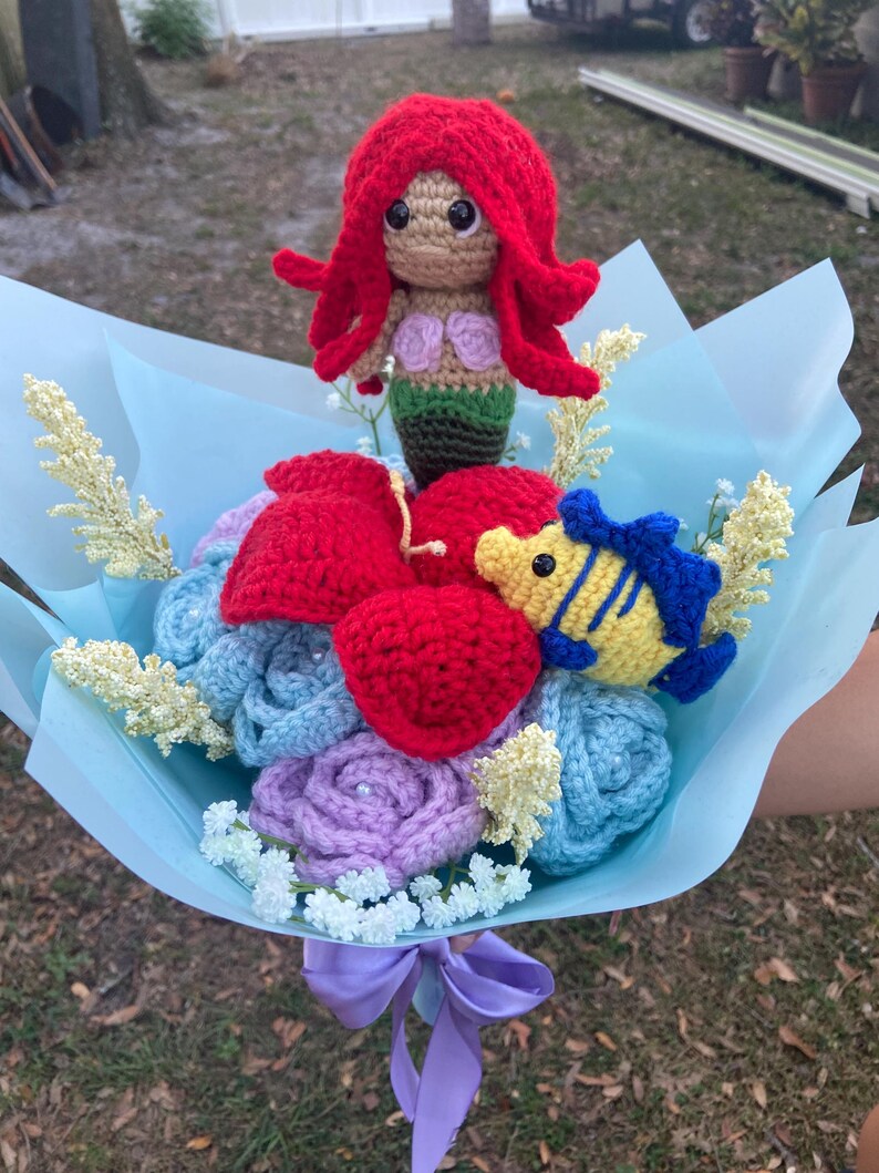 My Little Mermaid Bouquet Flowers - Etsy