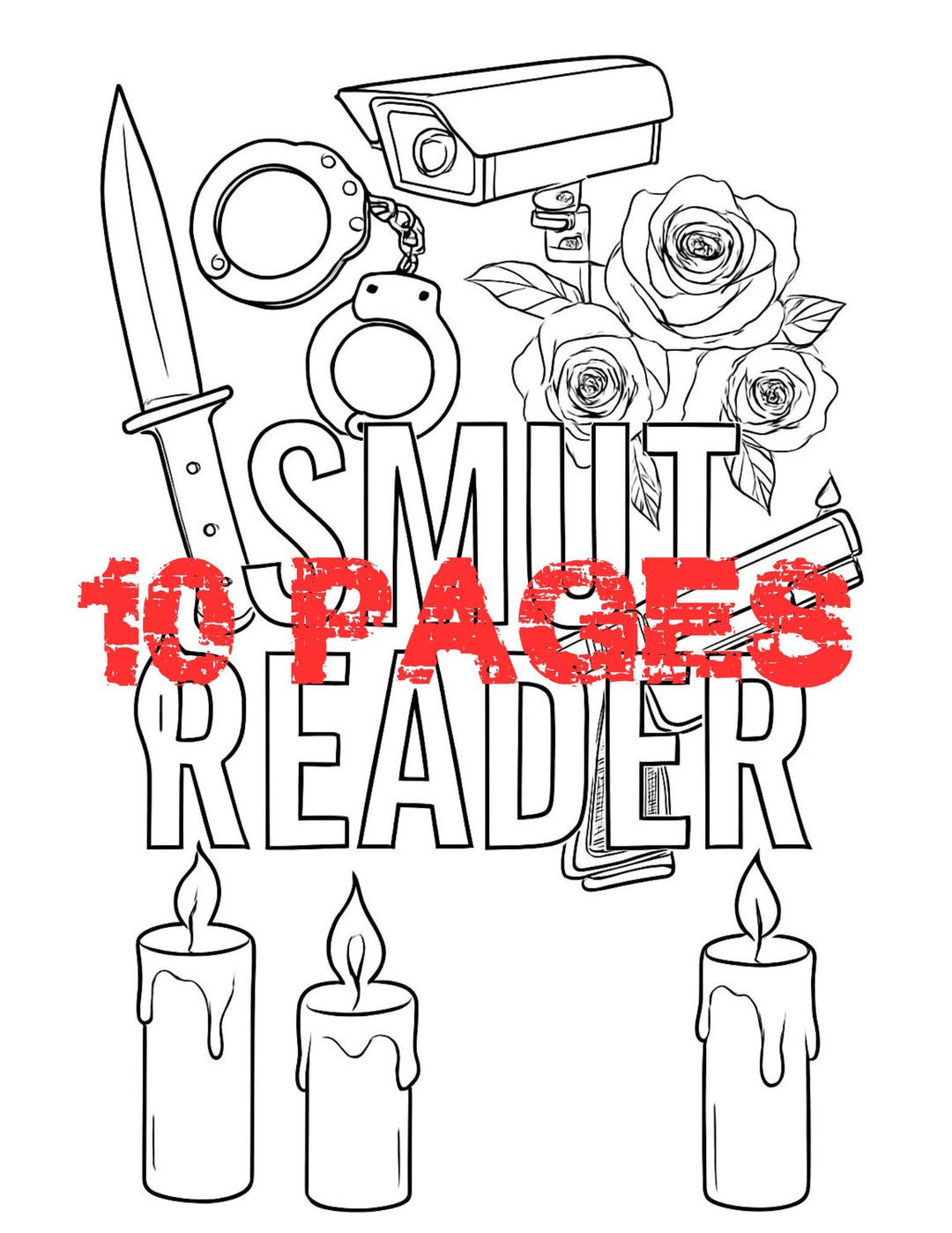 Adult Romance Coloring Book, Smut Coloring Pages, Booktok Coloring - Etsy