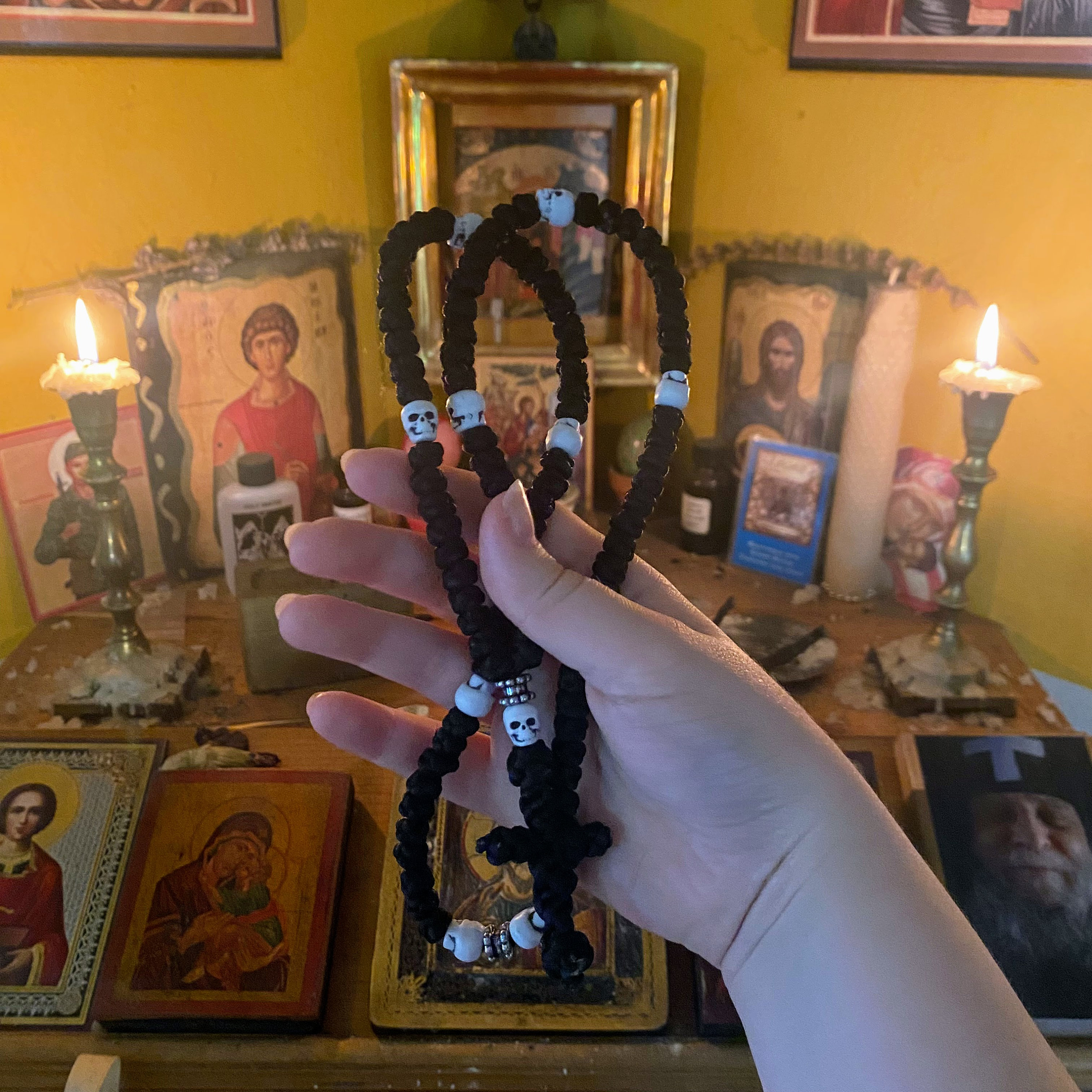 Prayer Rope Orthodox Prayer Rope Komboskini Skulls Death to the World ...