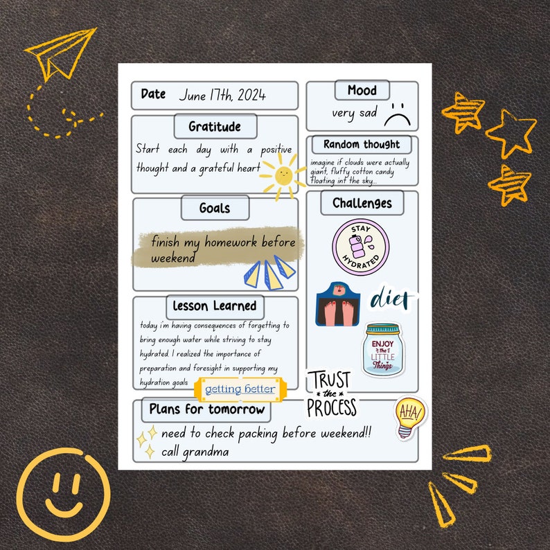 Colorful Digital Planner Template, 6 Stunning Colours for Productivity ...