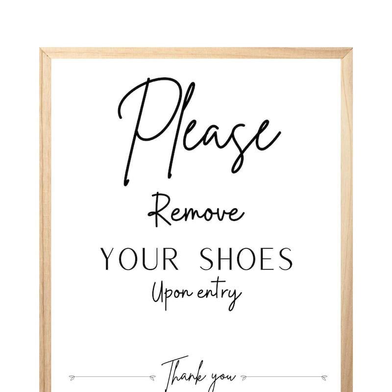 Remove Your Shoes - Etsy