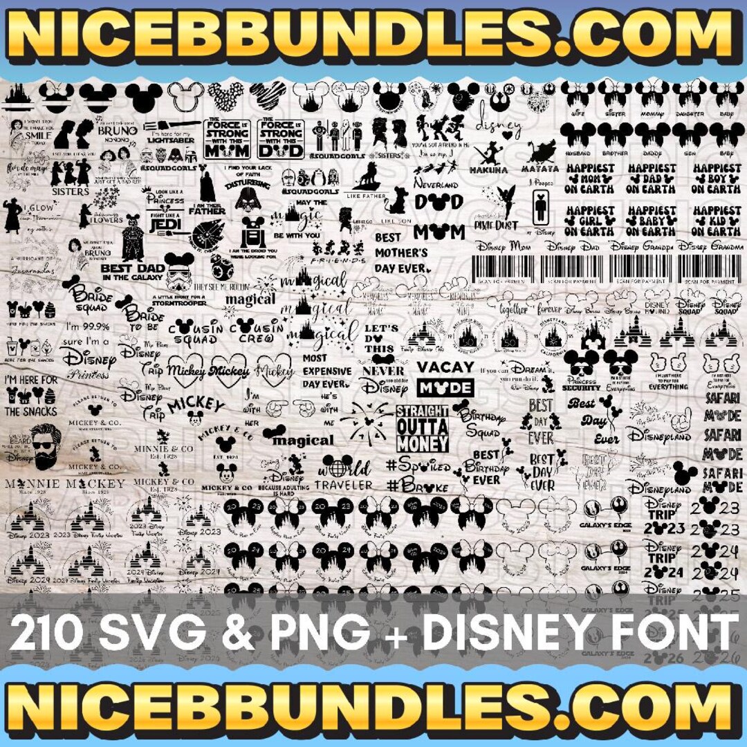 210 SVG, PNG, Best Seller Bundle, 2023, 2024, 2025, 2026, Mouse Font ...