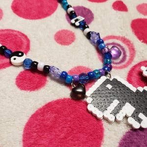 No Internet Dinosaur Perler Kandi Necklace - Etsy