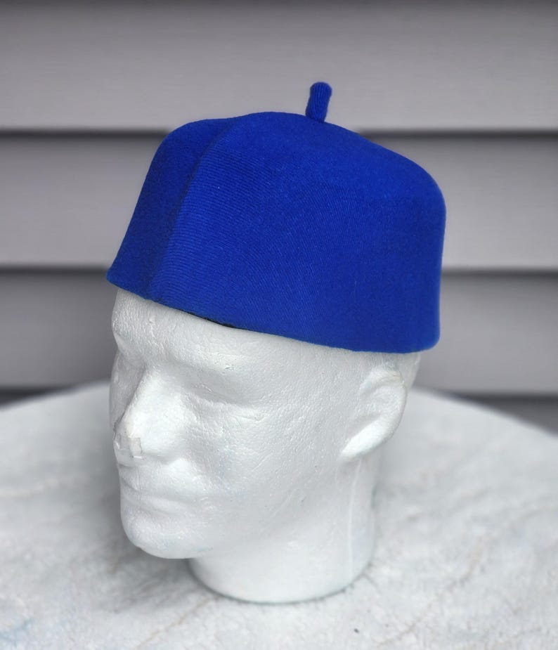Handmade Velvet Bamileke Hat - African Kuffi Cap/ichie Ozo Igbo Nigeria ...