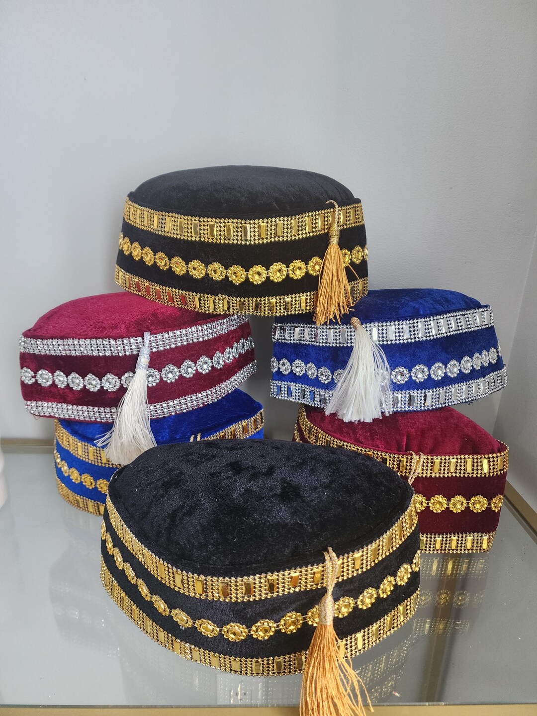 Igbo Wedding Cap/ Cameroun Haoussa Hat/ Mallam Hat/ Fulani Cap/ Kuffi ...