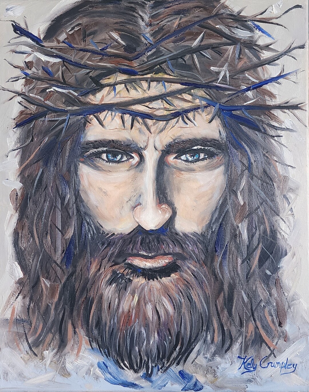 Crown of Thorns Oil Limited Edition Print - Kelly Crumpley - Etsy