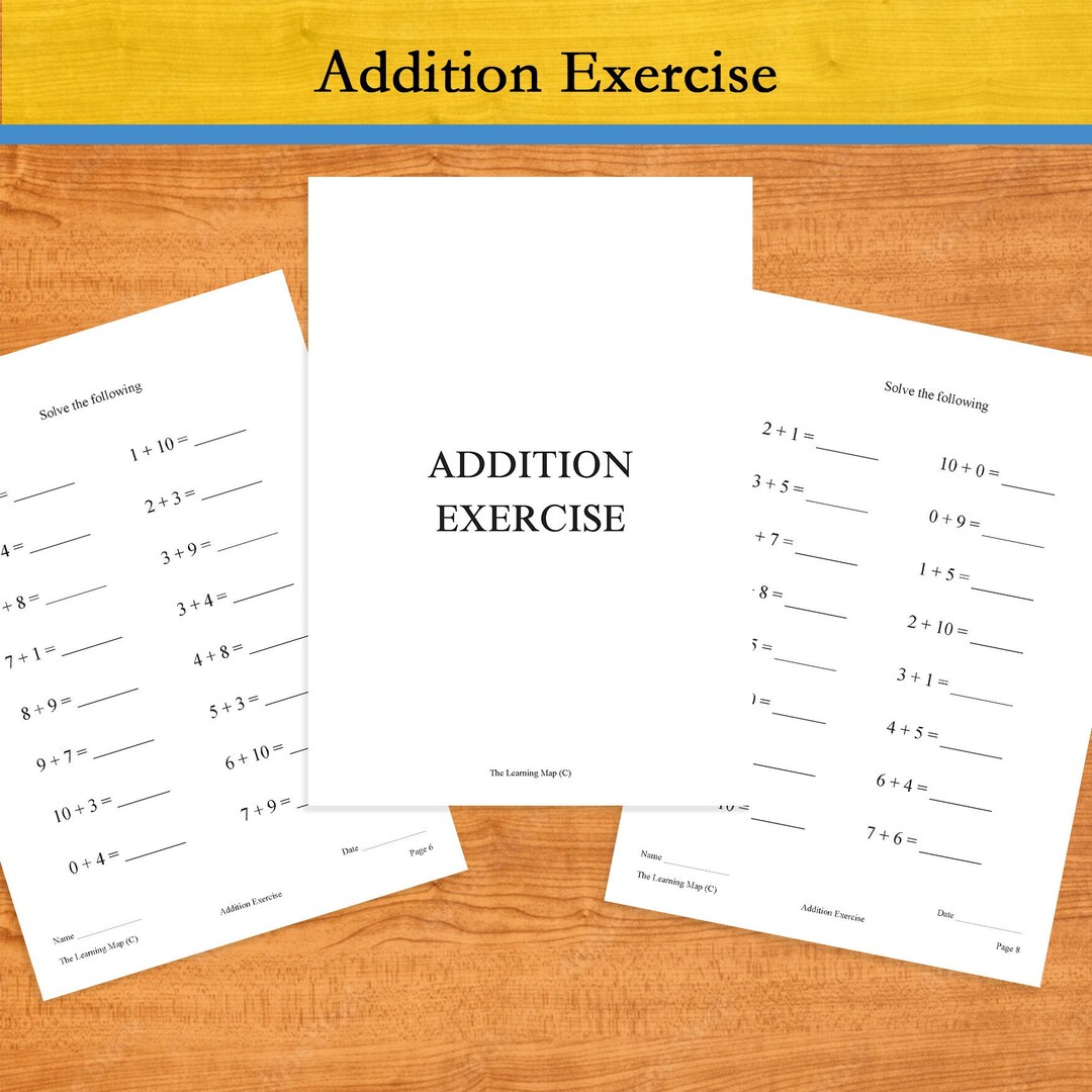 Addition Math Worksheets Addition Preschool Printables Addition ...