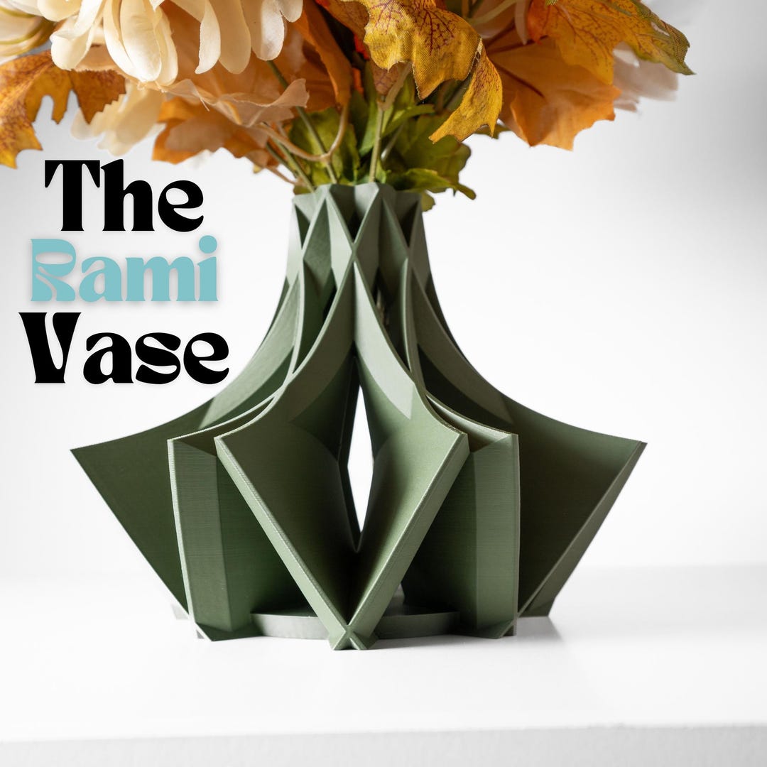 The Rami Vase Cute Vase 3D Printed Vase Home Décor Geometric Vase - Etsy