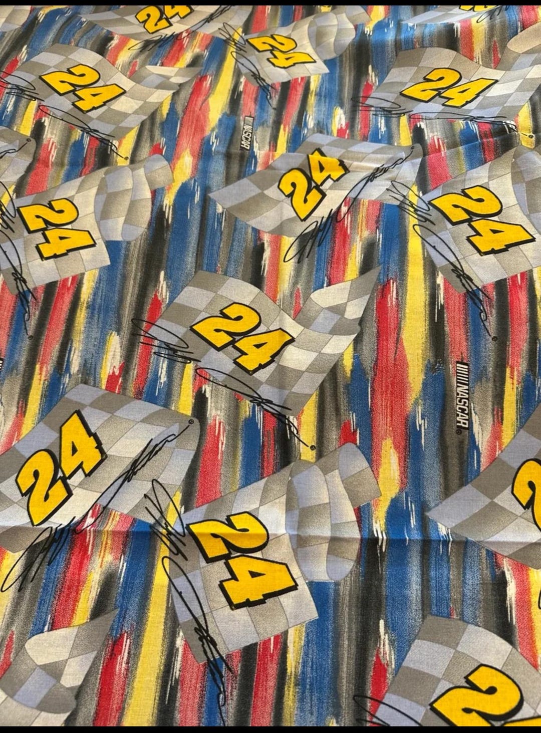 NASCAR Racing Cotton Fabric Jeff Gordon - Etsy