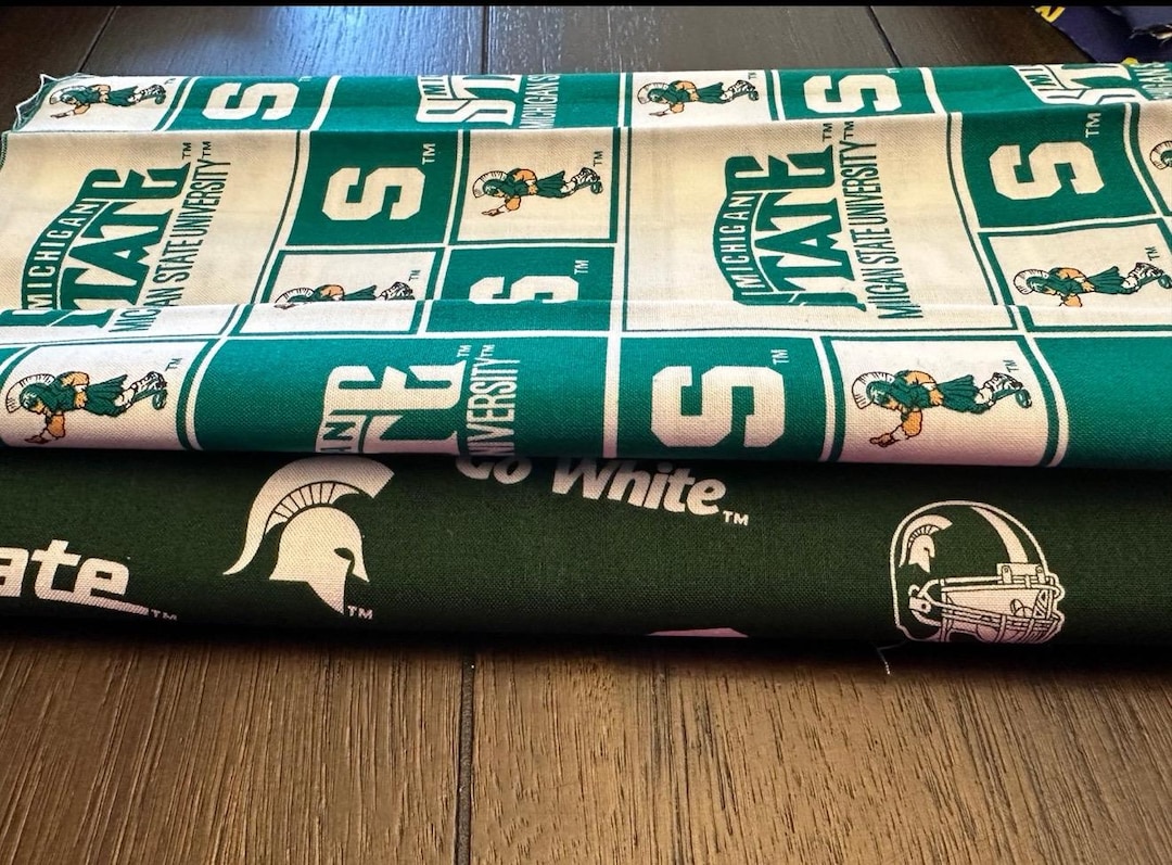 Michigan State Cotton Fabric - Etsy