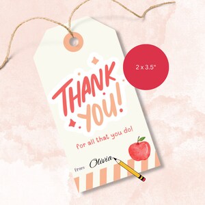 Teacher Appreciation Gift Tags - Show Gratitude to Your Favorite ...