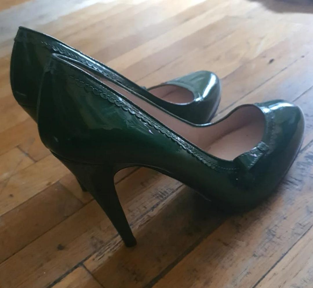 Miu Miu Green Patent Leather Pumps – 11 Cm Heels – Size 38.5 - Etsy