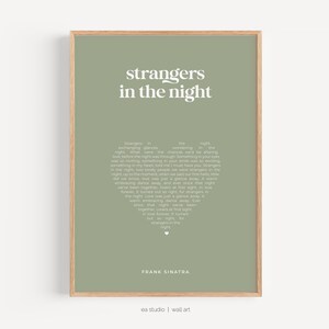Custom Love Song Lyrics Print | Personalised Wall Art Anniversary Music ...