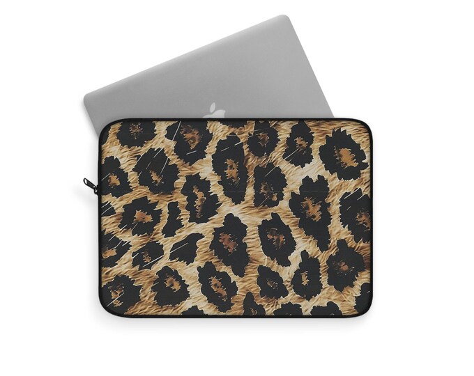 Leopard Print Laptop Sleeve Animal Print Case Laptop Cover Tech ...