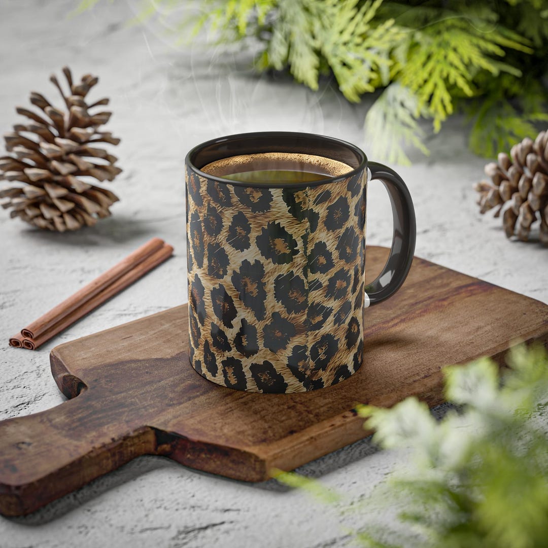 Leopard Animal Print Design Colorful Mugs, 11ozcolorful - Etsy