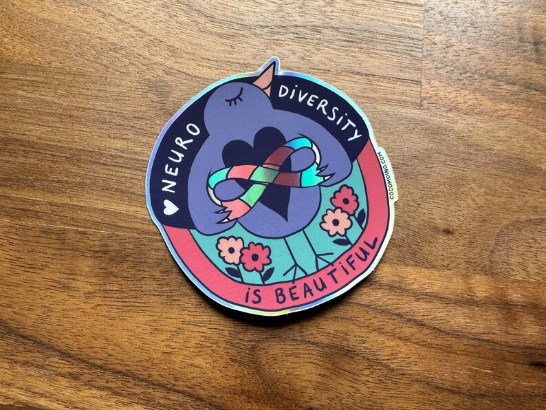 Neurodiversity is Beautiful Sticker Holographic Autism - Etsy