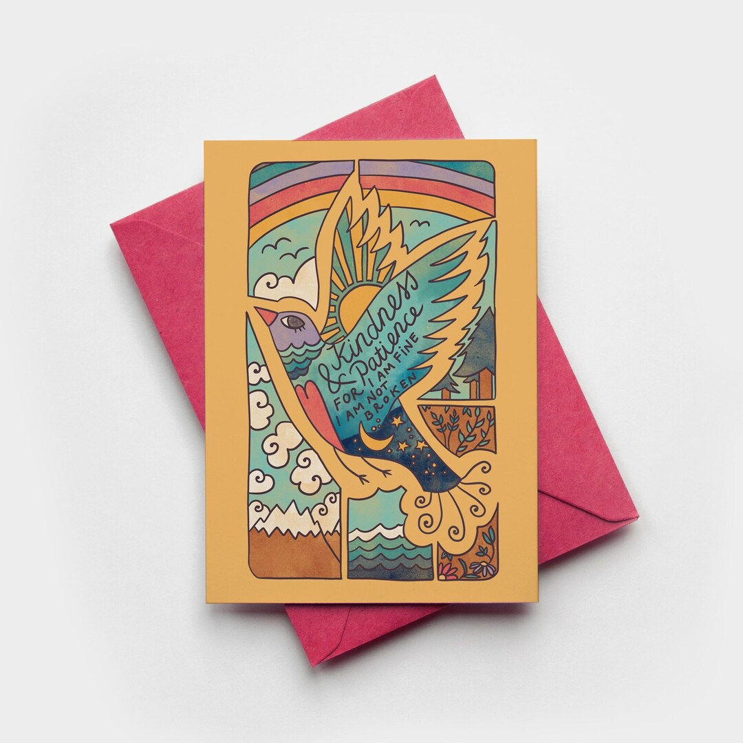 I Am Not Broken Greeting Card: Neurodiversity, Mental Health - Etsy