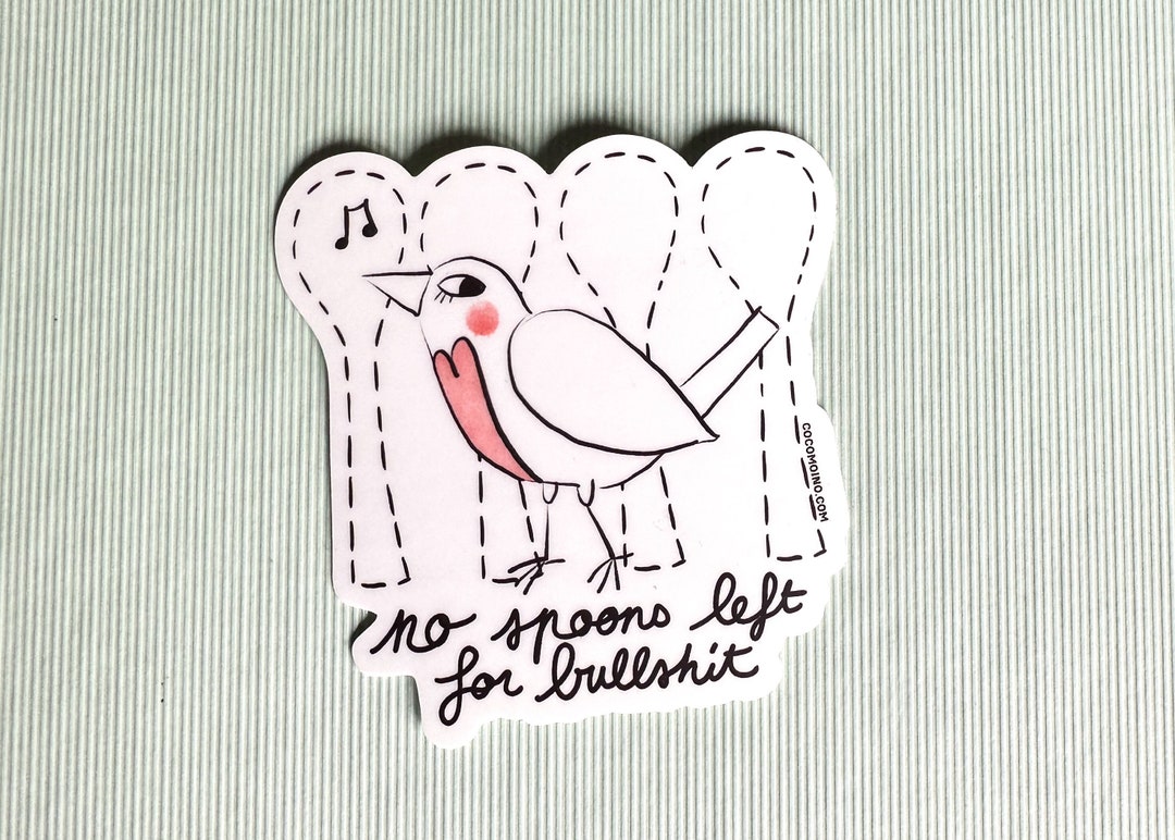 No Spoons Left, Spoonie Sticker, Spoon Theory, Autism and ADHD ...