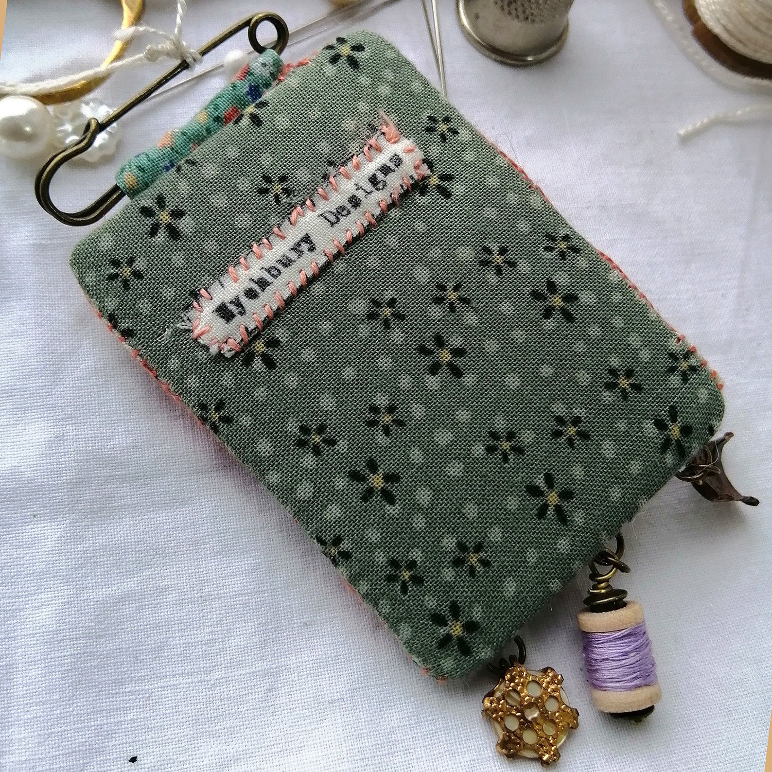 Hand Sewn Patchwork Statement Brooch - Etsy