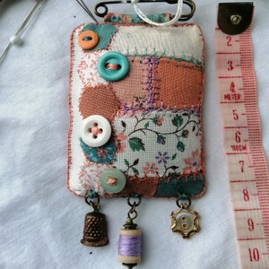 Hand Sewn Patchwork Statement Brooch - Etsy