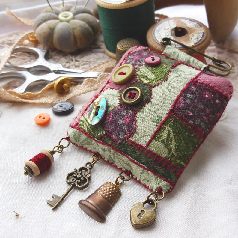 Hand Sewn Patchwork Statement Brooch | Etsy