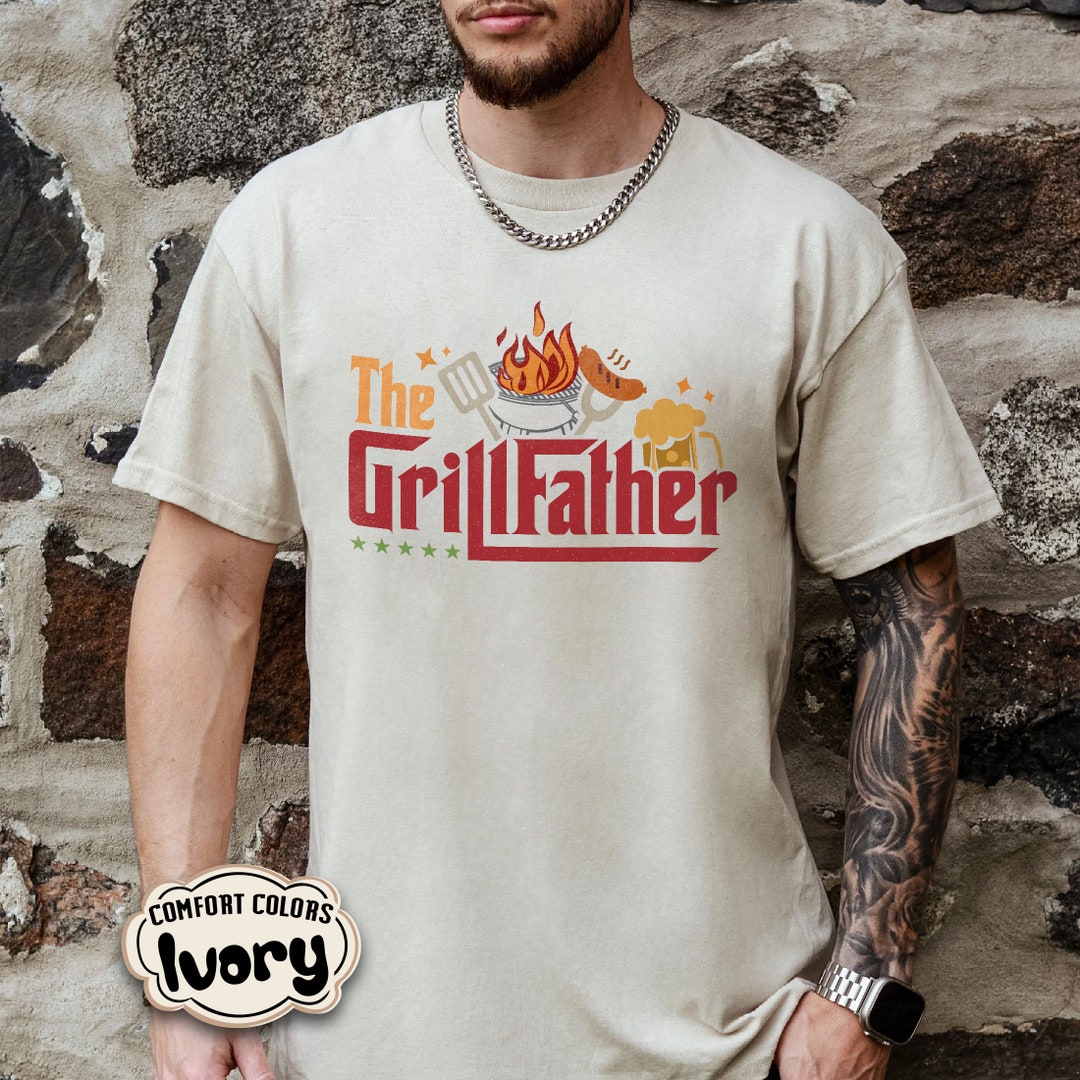 The Grillfather Comfort Colors Shirt, Dad Shirt, Shirt for Dad, Father ...