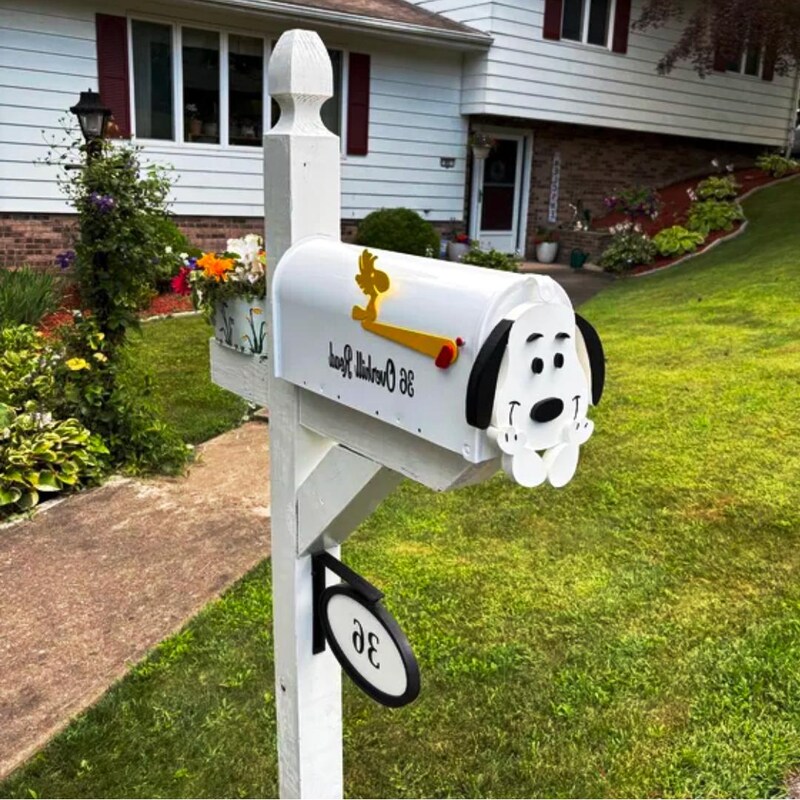 Snoopy Mailbox - Etsy