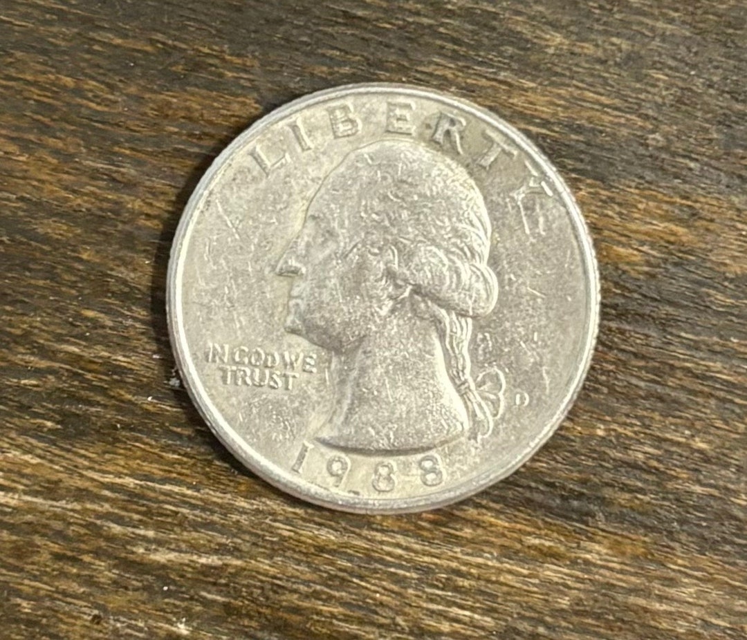 1988 Washington Quarter D Mint Mark Error Coin - Etsy