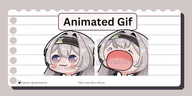 Animated Twitch Emote | Popcatinspired | Star Rail Firefly | Custom ...