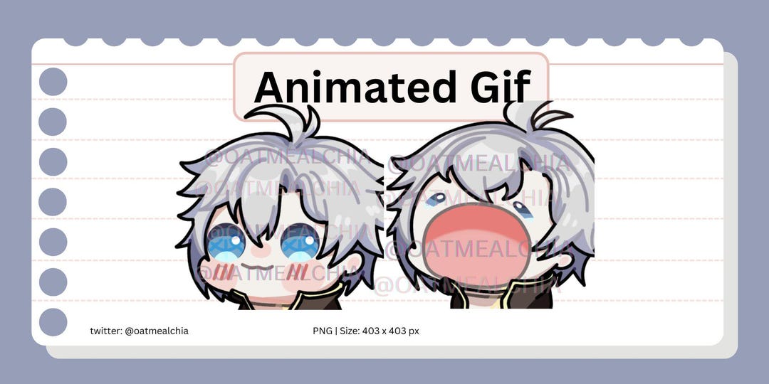 Animated GIF Emote – Pop Cat Meme With Honkai: Star Rail’s Phainon - Etsy